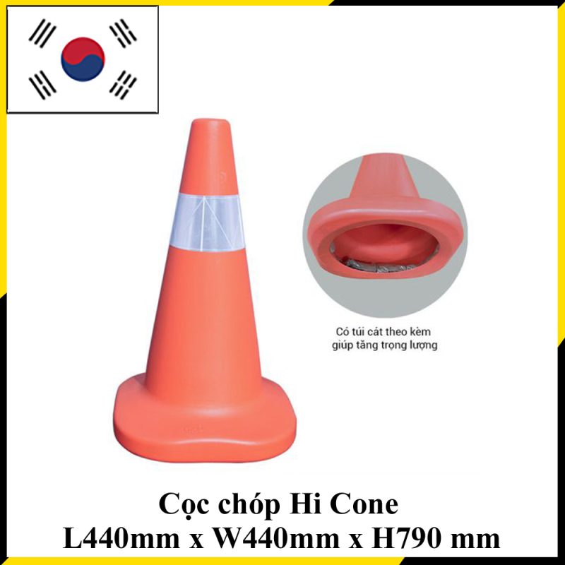 Cọc chóp Hi Cone - Hàn Quốc - Thiết bị vật tư giao thông